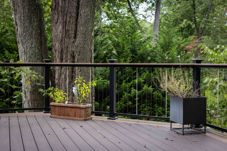 Keylink Chesapeake Series Aluminum Railing - Textured Black | The Deck ...